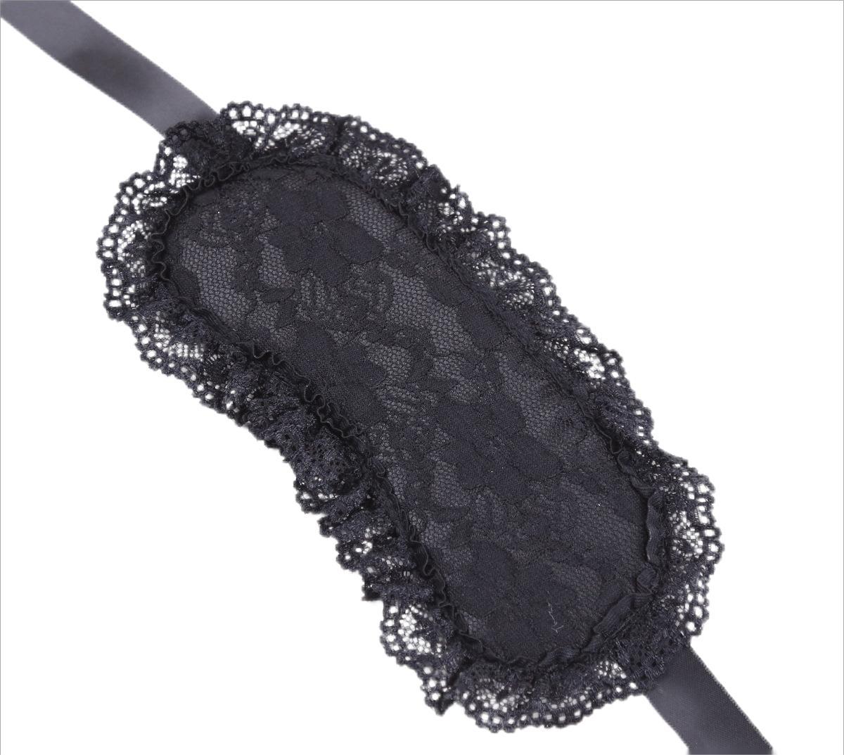 Sexy Temptation Lace Eye Mask Set Eye Mask Handcuffs Three Piece Suit ...